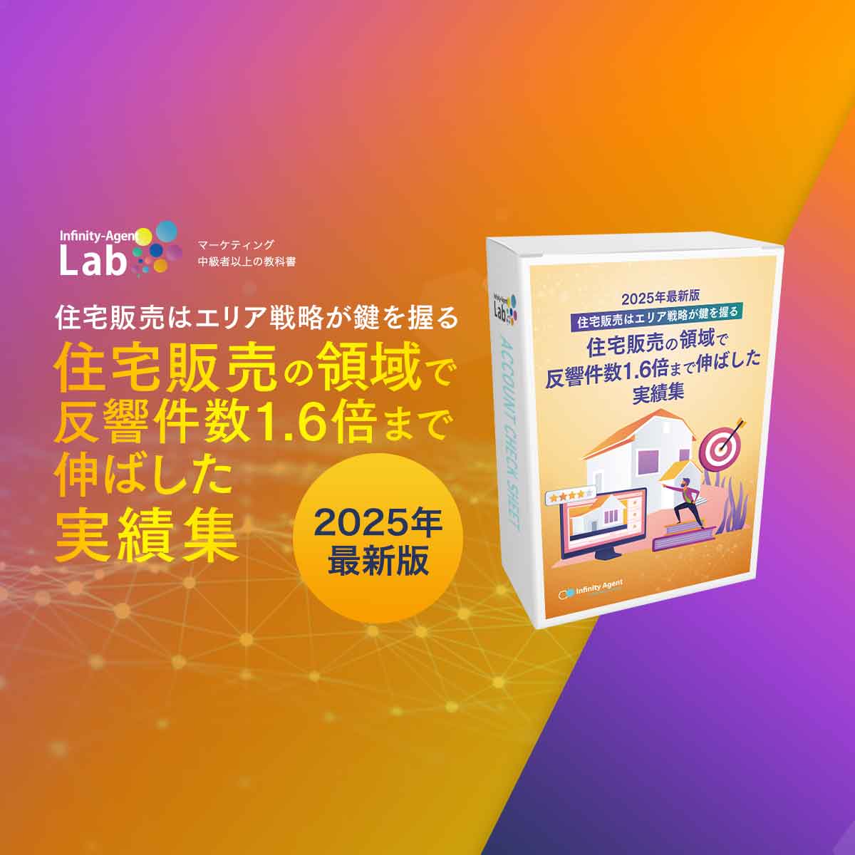 住宅販売の領域で反響件数1.6倍まで伸ばした実績集|Infinity-Agent Lab